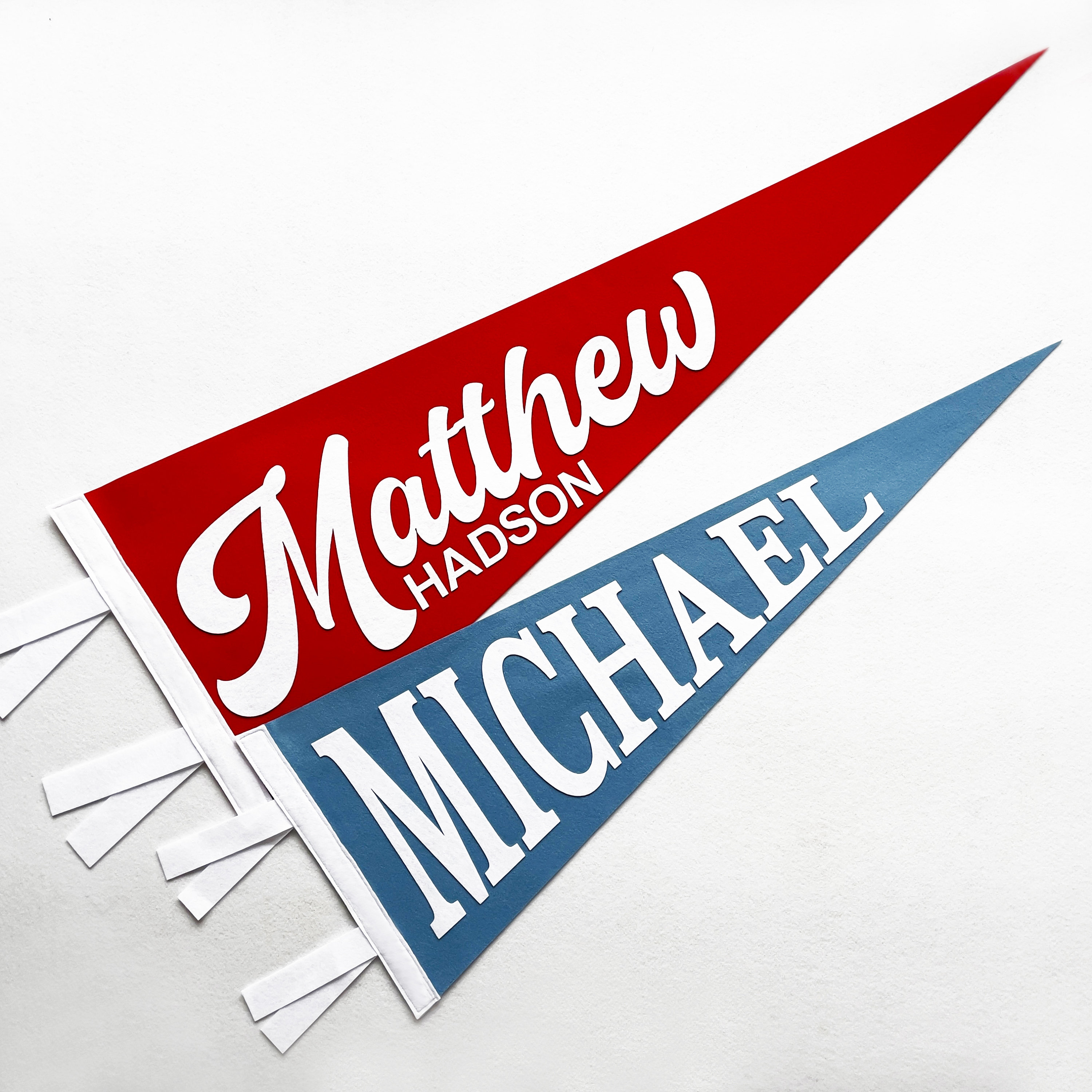 Personalized Pennants Bulk Proposition, Custom Felt Name Flag, Custom ...