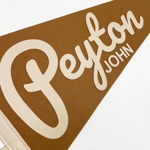 Felt Name Pennant, Custom Name Wool Pennant Flags, Triangle ...