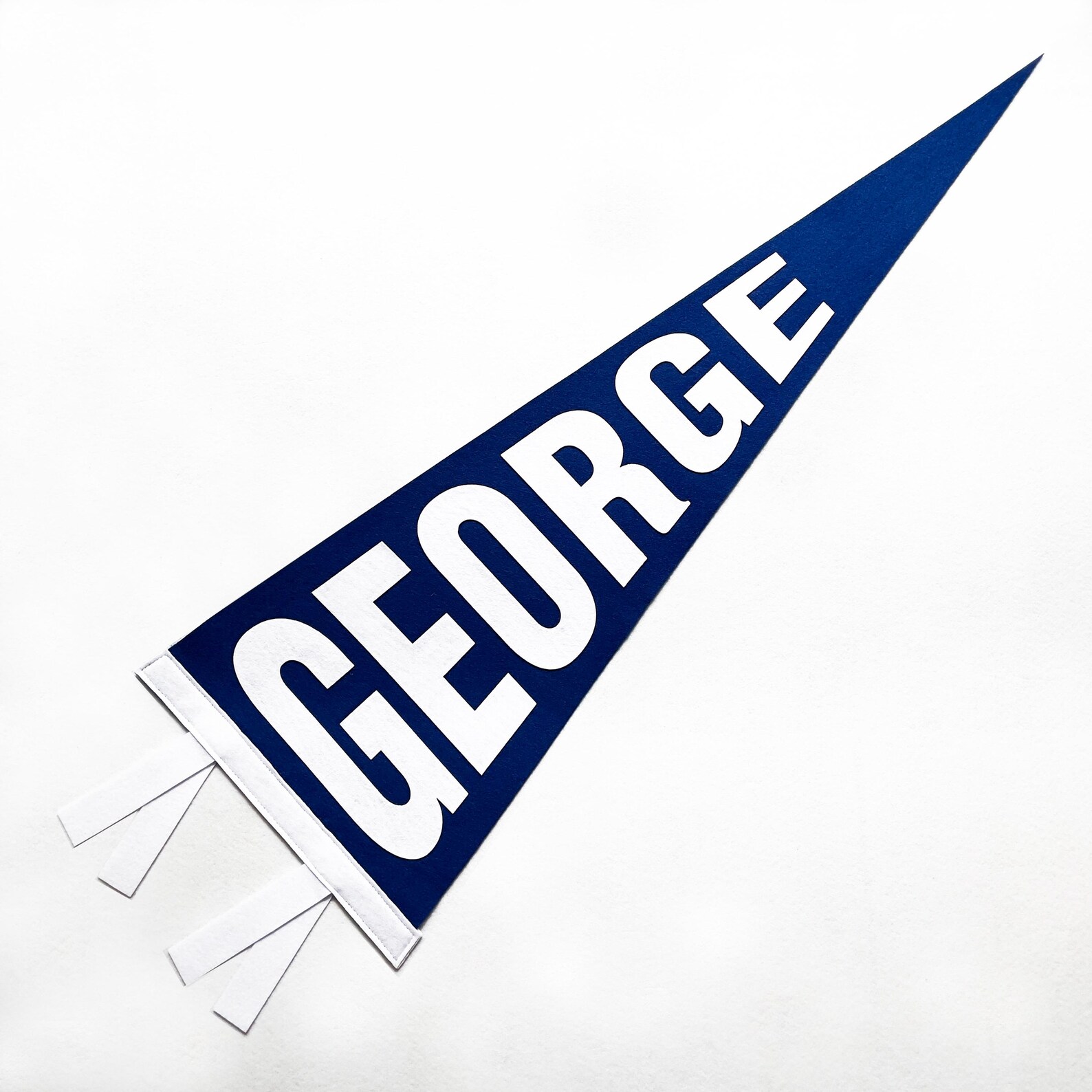 George Pennant - Custom Name Wool Felt Pennant Flag - Vintage Style ...