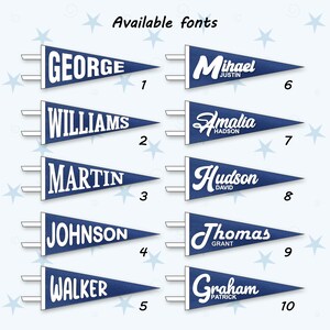 George Pennant - Custom Name Wool Felt Pennant Flag - Vintage Style ...