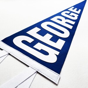 George Pennant - Custom Name Wool Felt Pennant Flag - Vintage Style ...