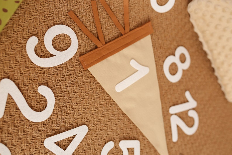 Monthly Milestone Pennant, Baby Milestone Monthly Felt Pennant, Monthly ...