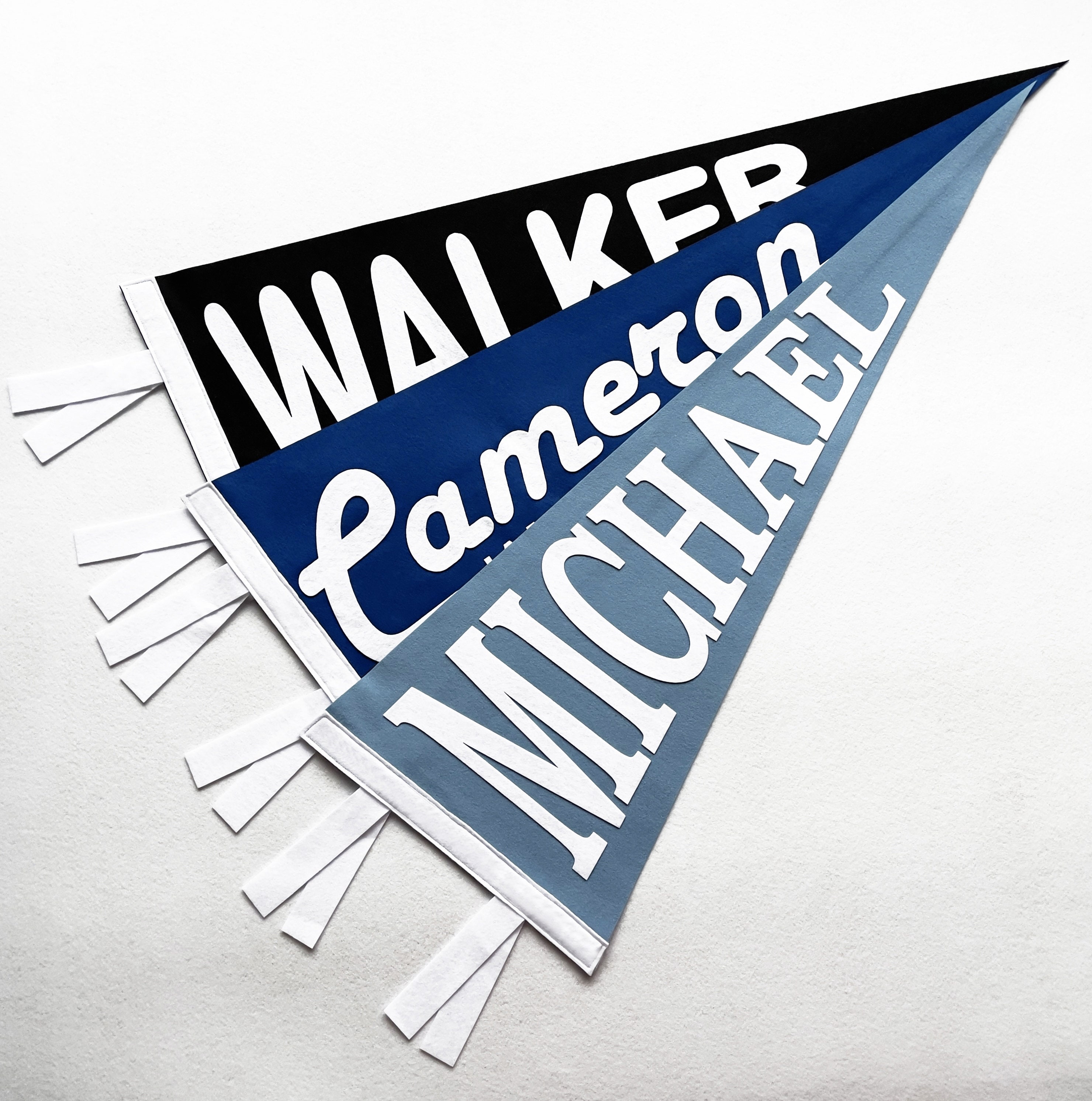 Personalized Pennants Bulk Proposition, Custom Felt Name Flag, Custom ...