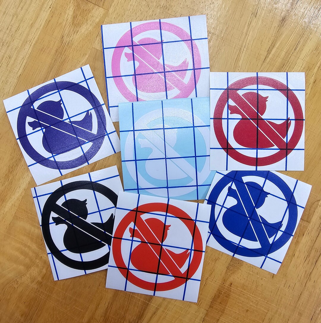 3" NO DUCK DECALS - Etsy