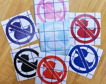 No Duck Decal - Etsy