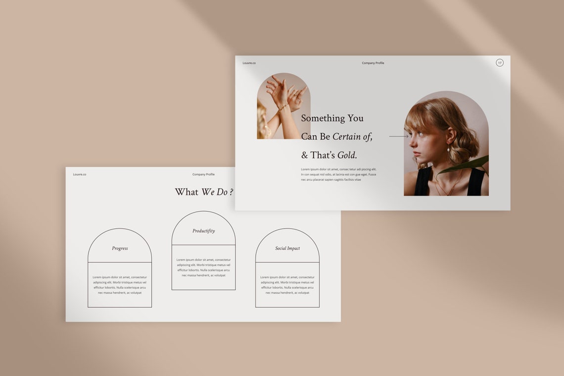 Louvre Powerpoint Template Lookbook Catalogue Ebook - Etsy