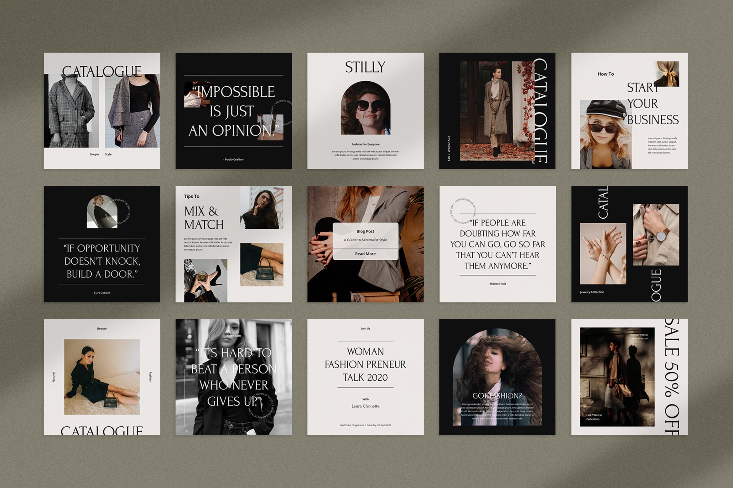 Stilly Instagram Pack Canva & Photoshop - Etsy