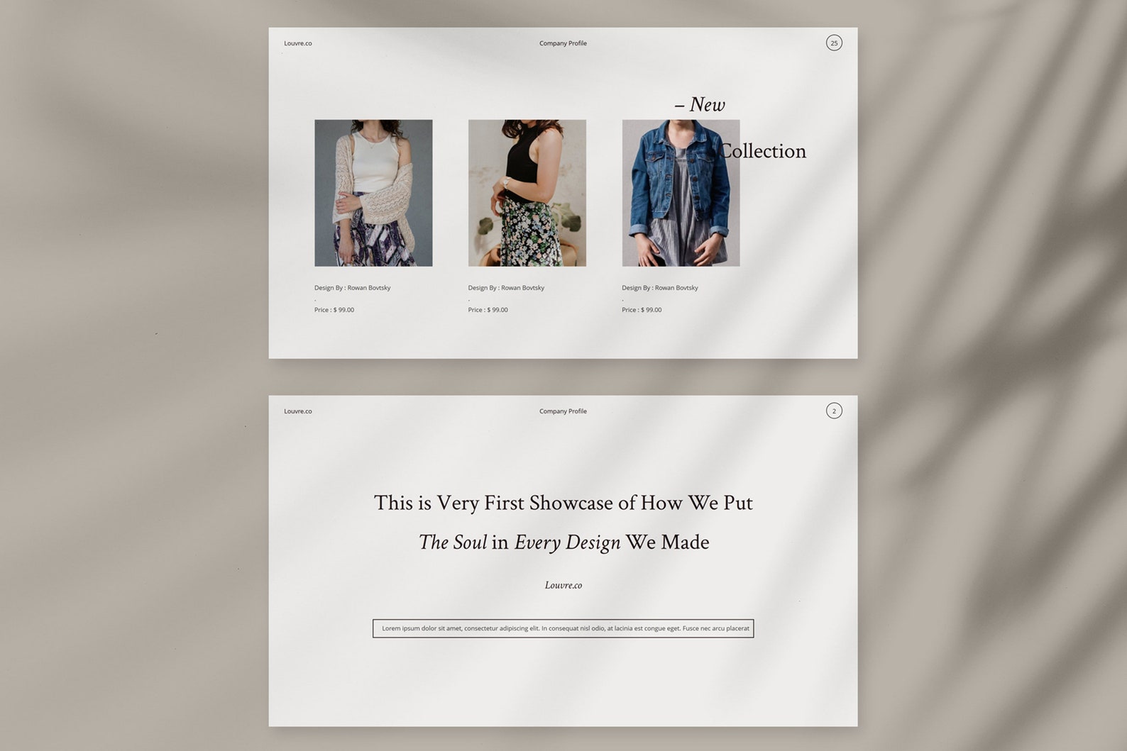 Louvre Powerpoint Template | Lookbook | Catalogue | Ebook | Brochure - Etsy
