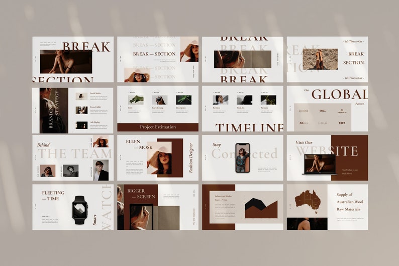 Venus - Minimalist Powerpoint Template | Lookbook | Catalogue | Ebook ...