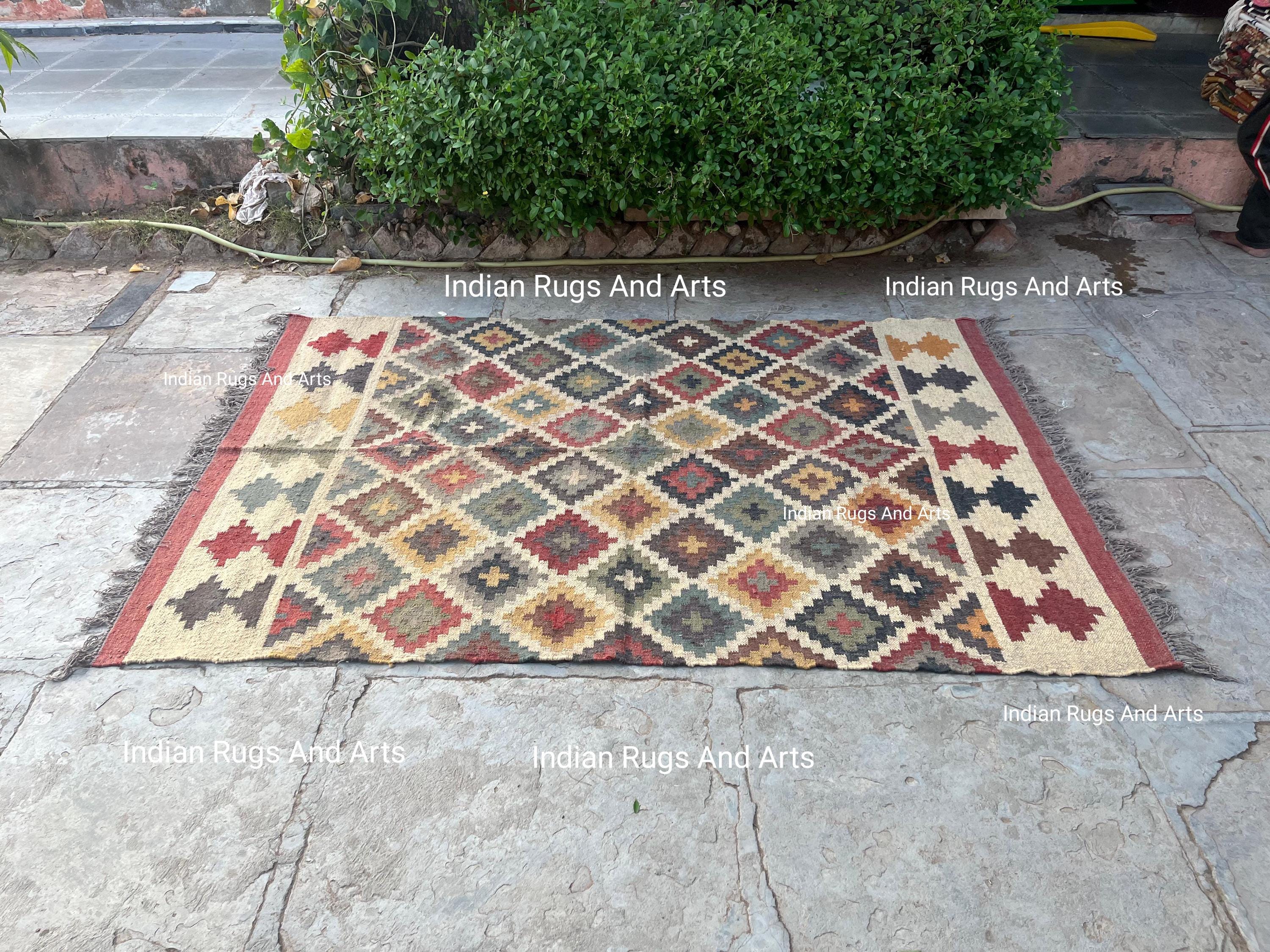 Handmade Navajo Kilim Rug, Aztec Rug, Accent Rug, Outdoor Rug/indoor ...