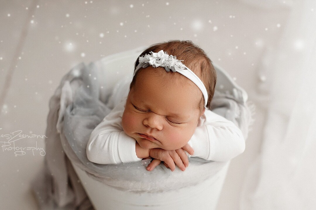 Most Dainty Look Wintery Headband, Christmas Flower Crown, Newborn ...