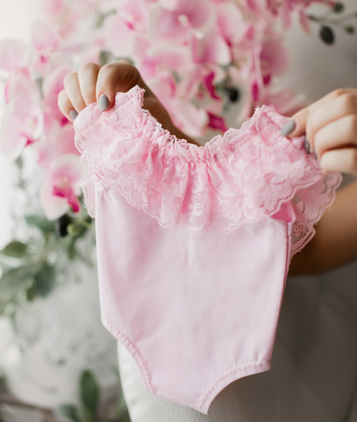 Absolutely Adorable Babygirl Pink Lace Bodysuit Newborn | Etsy