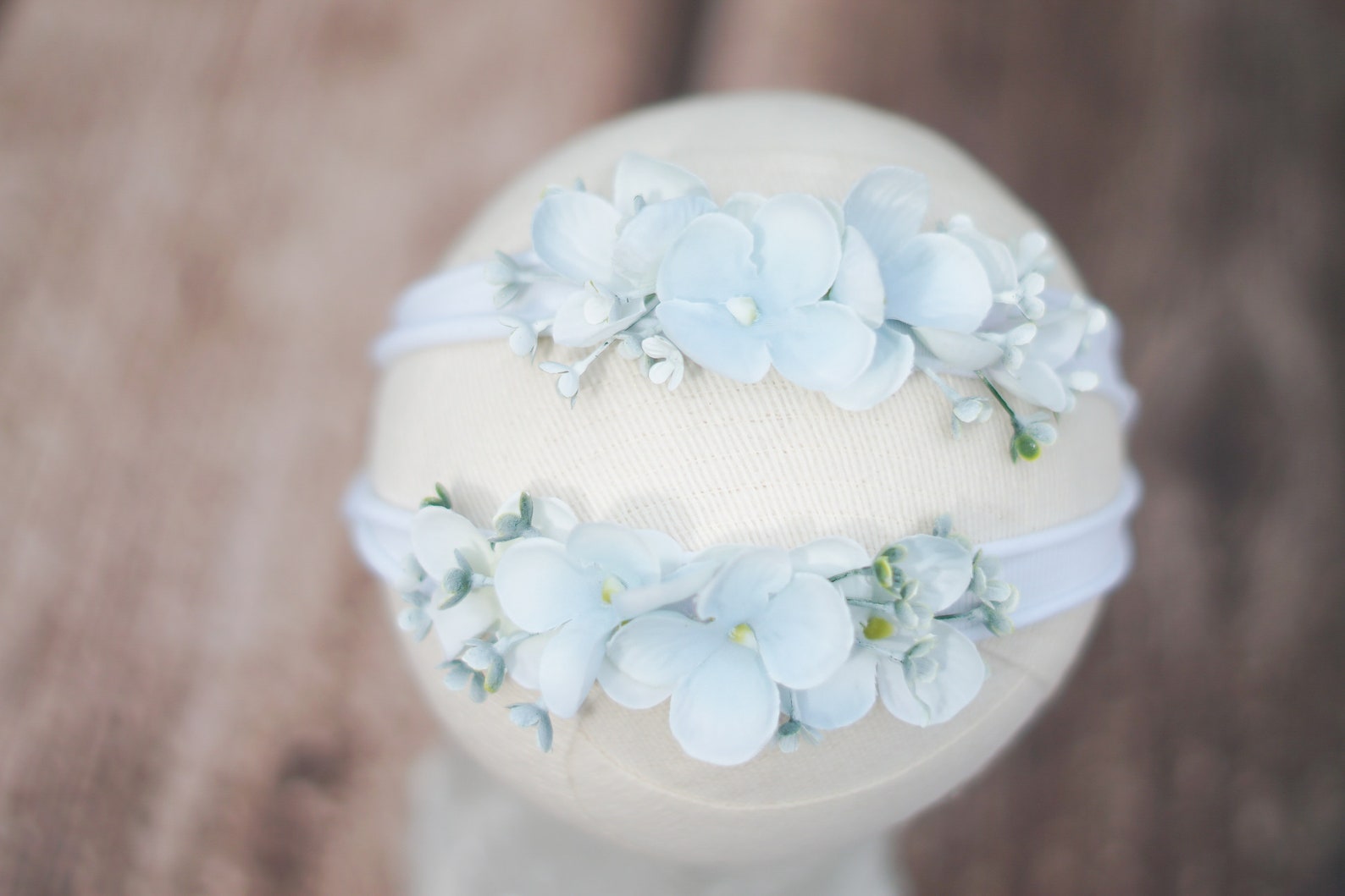 Exclusive Dainty Light Blue Baby Headband for a Girl,baby Wreath,infant ...