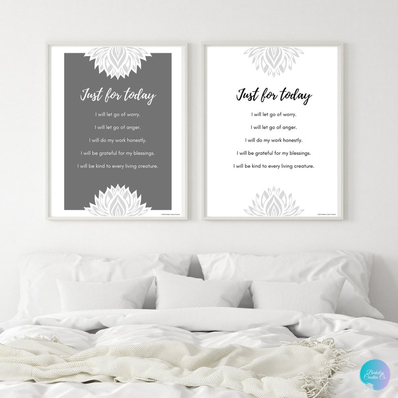 Reiki Principles just for Today Affirmation Art Reiki Energy Healing ...