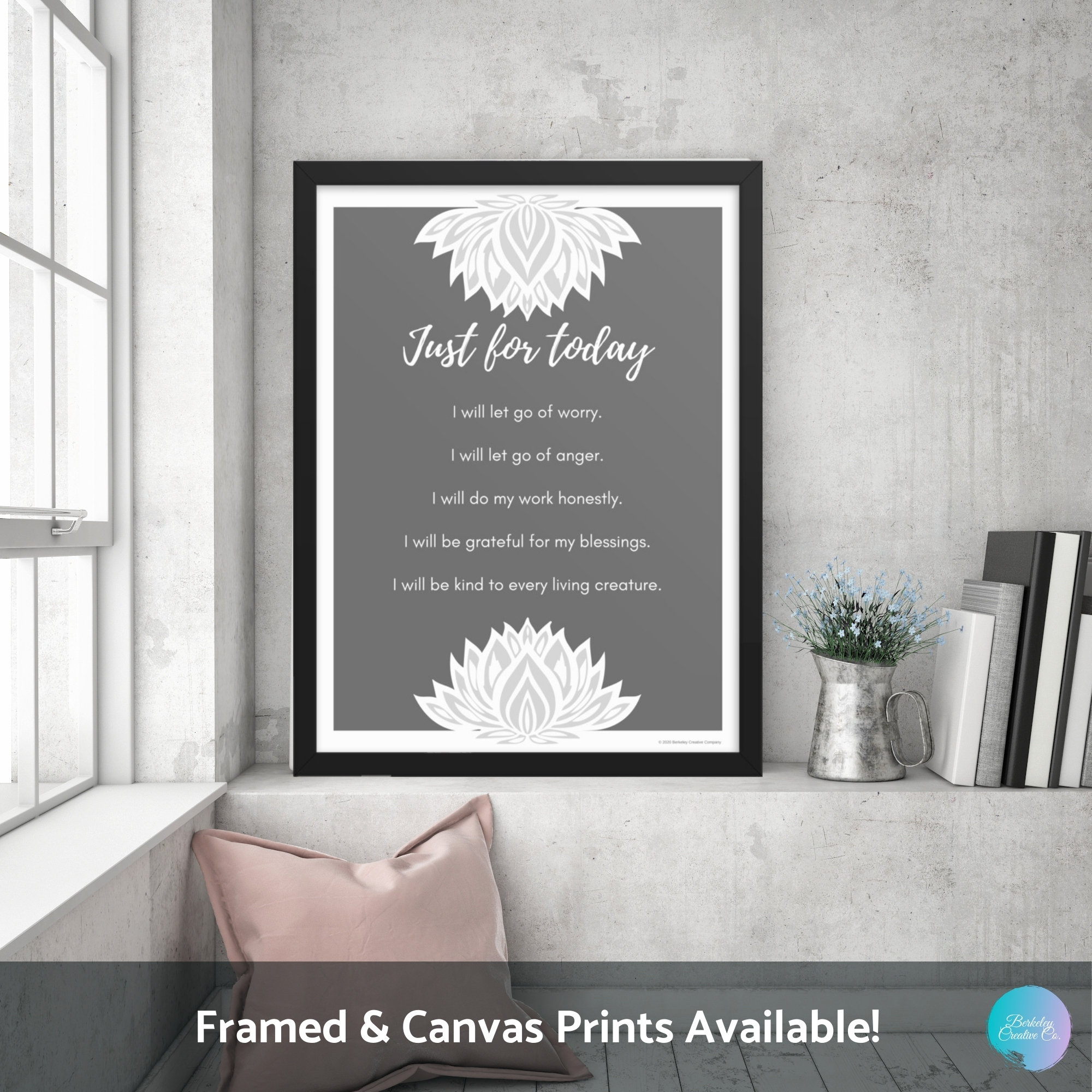 Reiki Principles just for Today Affirmation Art Reiki Energy Healing ...