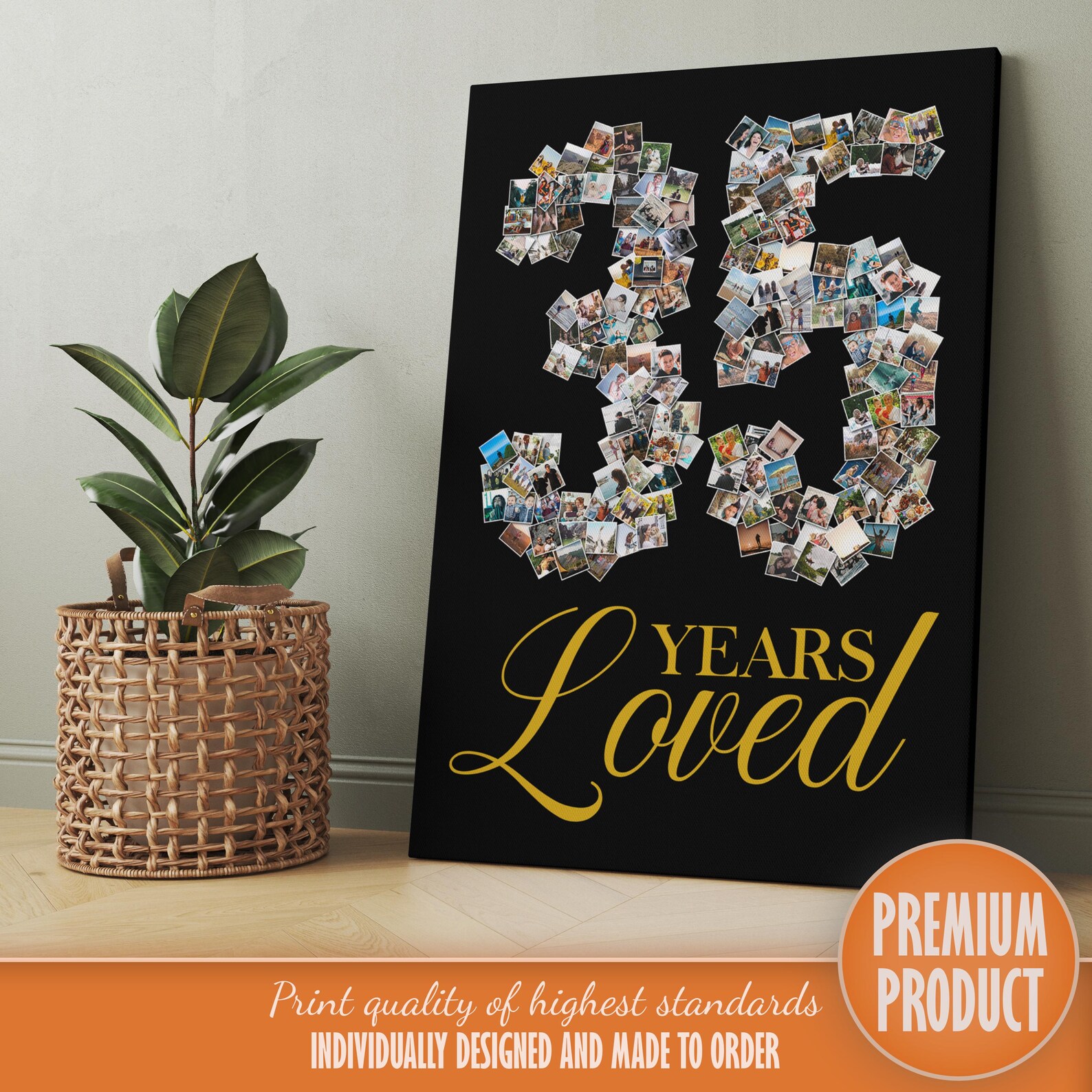 35th Birthday Sign for Him and Her | 35th Birthday Decoration | 35 ...