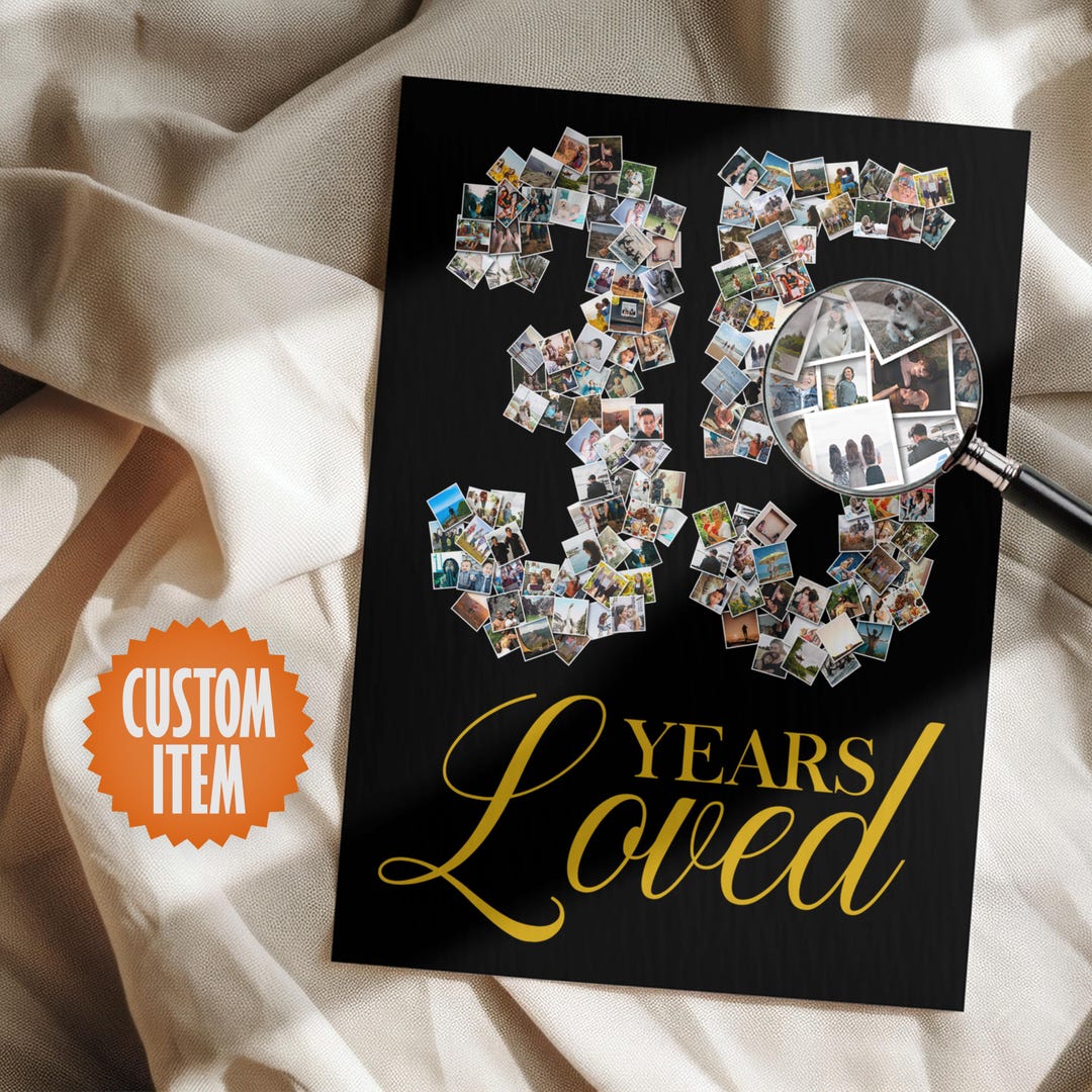 35th Birthday Sign for Him and Her | 35th Birthday Decoration | 35 ...