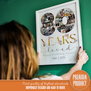 80th Birthday Decorations for Her | 80 Years Loved - 80th Birthday ...