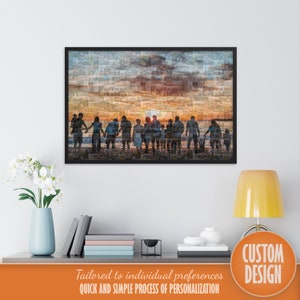 Custom Photo Mosaic Collage Framed Picture Collage - Etsy