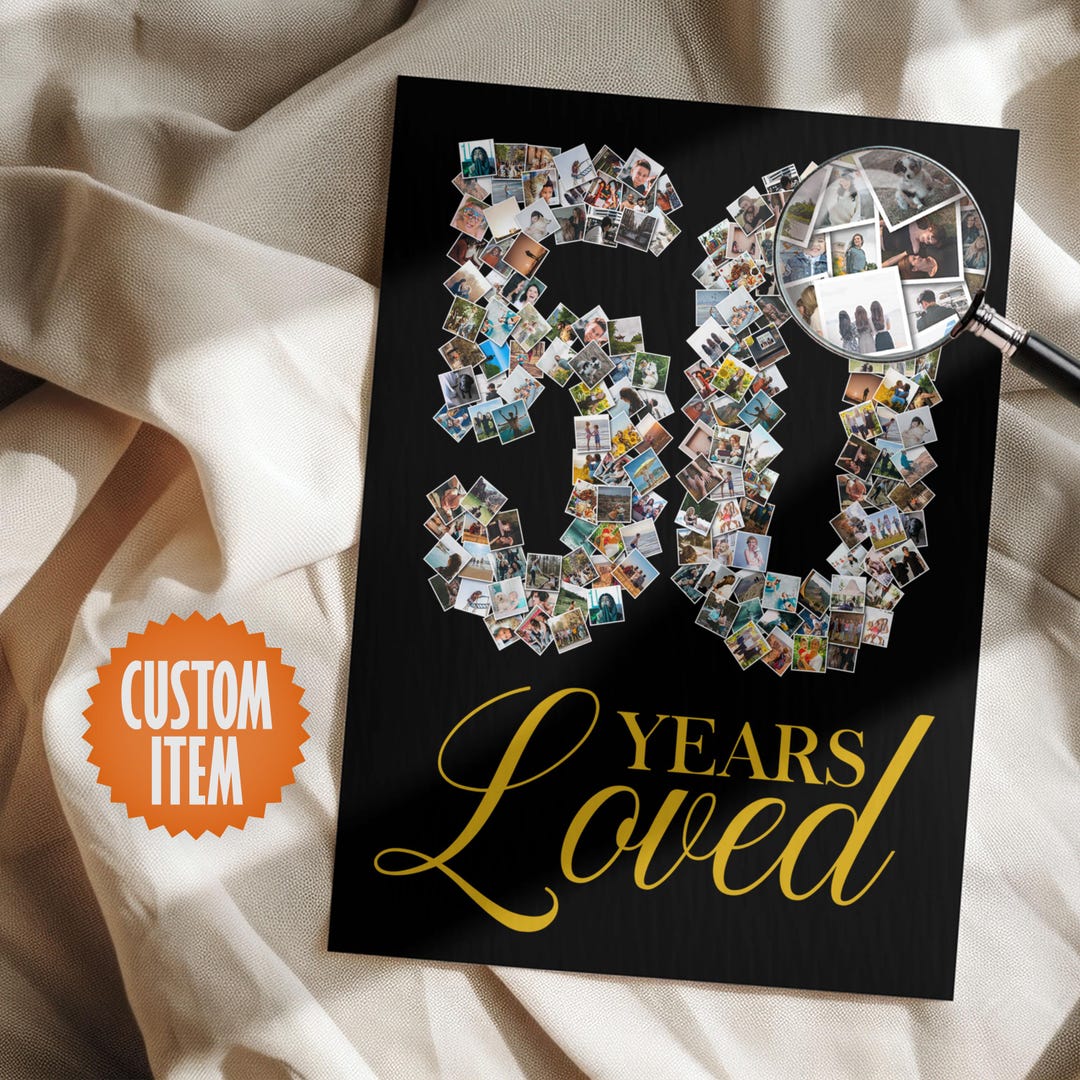 50th Birthday Sign for Him and Her | 50th Birthday Decoration | 50 ...