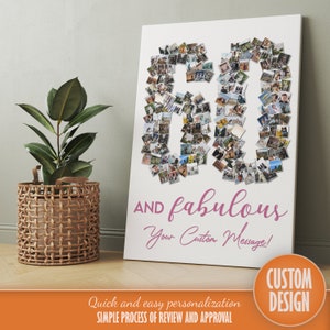 60th Birthday Decorations for Women | 60th Birthday Photo Collage Sign ...