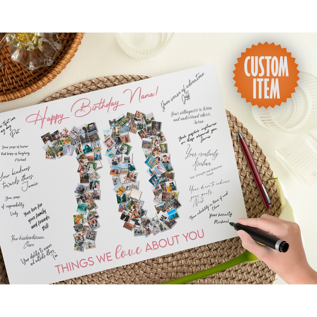 70th Birthday Decorations | 70 Things We Love About You | 70 Reasons We ...