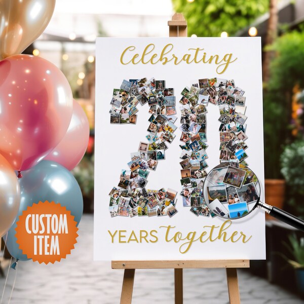 20th Wedding Anniversary Sign - Etsy