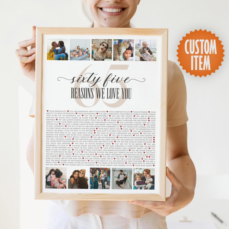 65 Reasons We Love You - Etsy