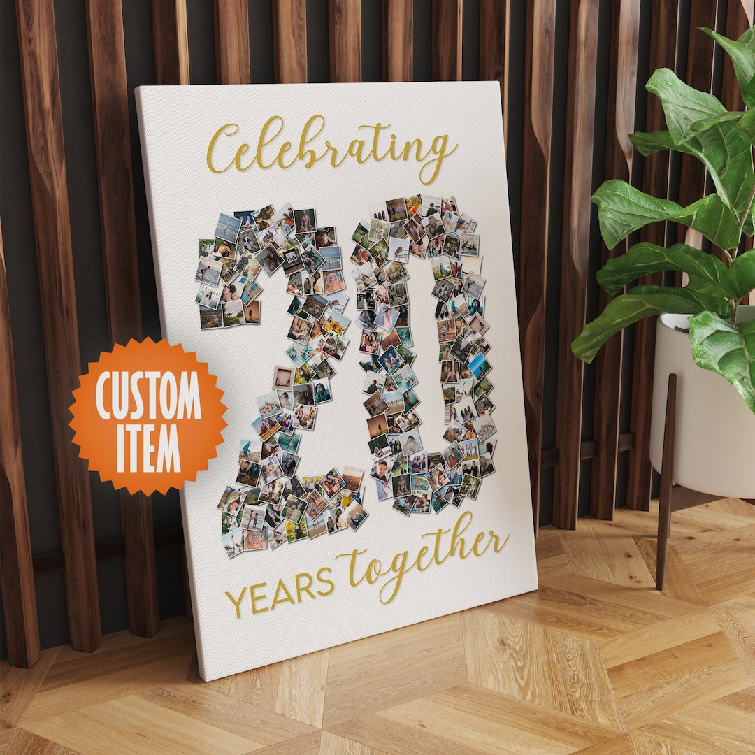 20th Anniversary Decorations 20 Years Together Photo Collage - Etsy