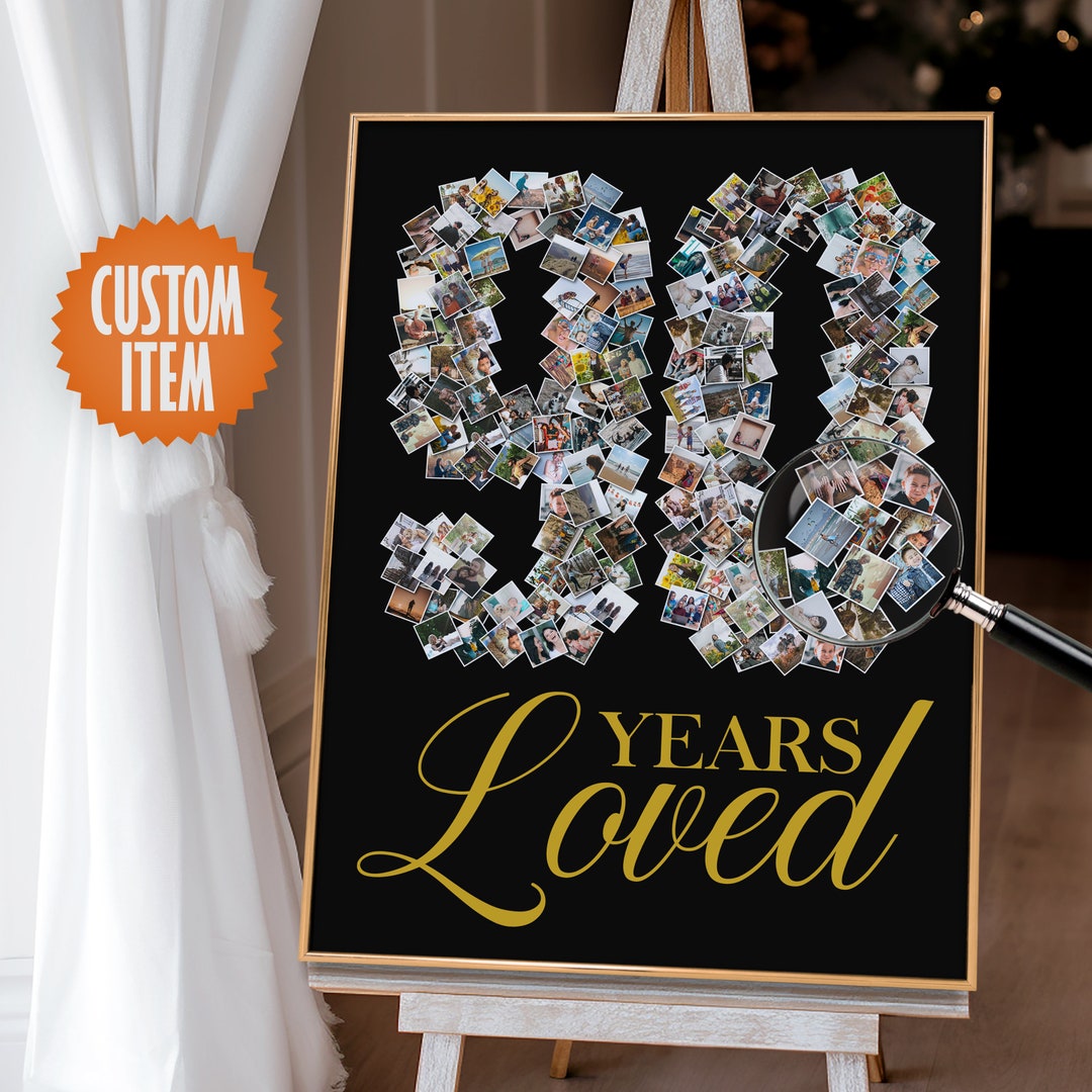 90th Birthday Sign for Him and Her 90th Birthday Decoration 90 Years ...