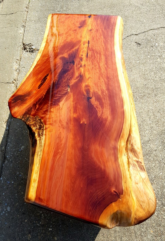 Live Edge Cedar Coffee Table - Etsy