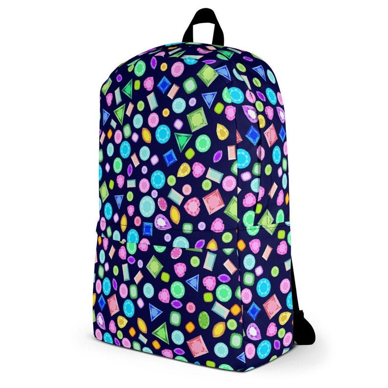 Rainbow Gems Backpack, Gem Stones Backpack, Gems Backpack, Rocks ...