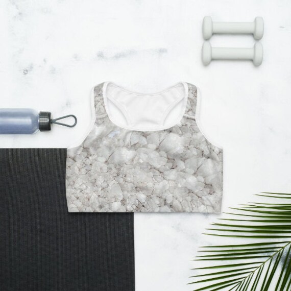 Rock Crystal/quartz Sports Bra Gem Stones Sports Bra Gems | Etsy