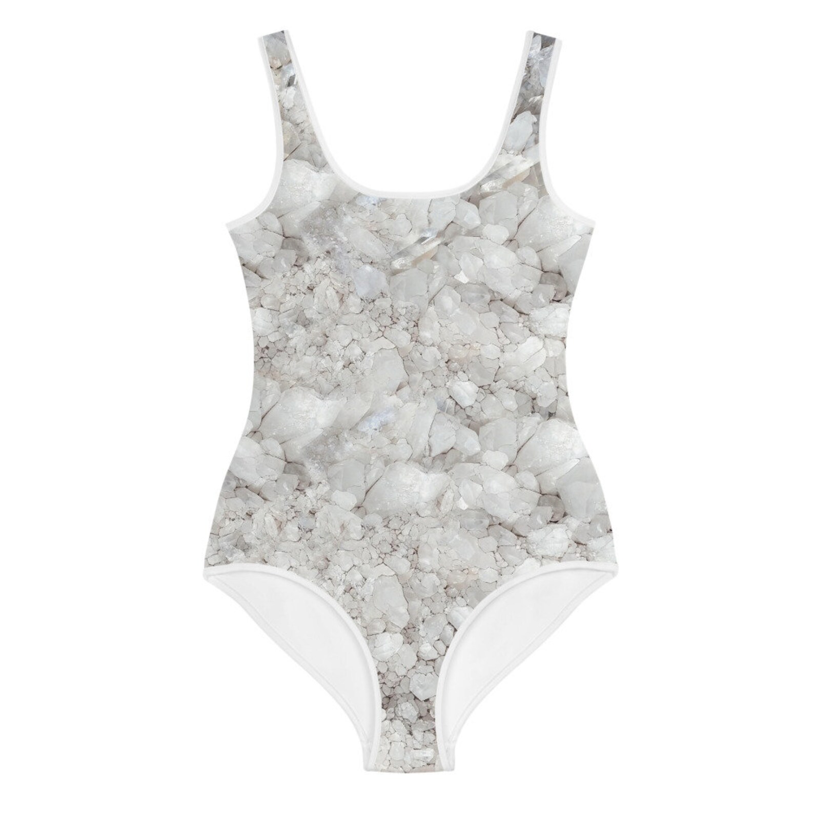 Quartz Crystal Girls Swimsuit, Rocks Lovers Youth Bathing Suit - Etsy