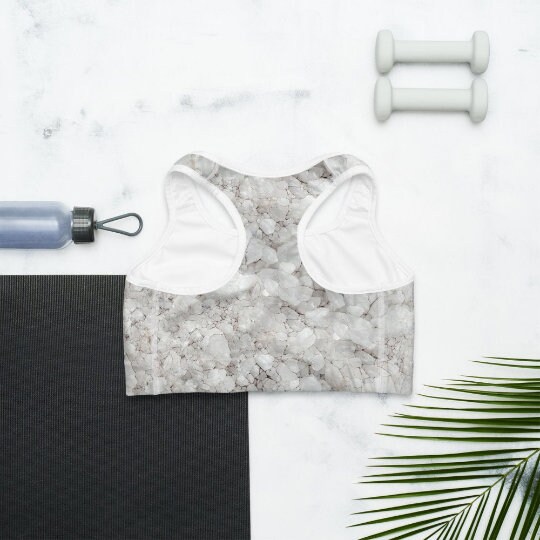 Rock Crystal/quartz Sports Bra Gem Stones Sports Bra Gems - Etsy