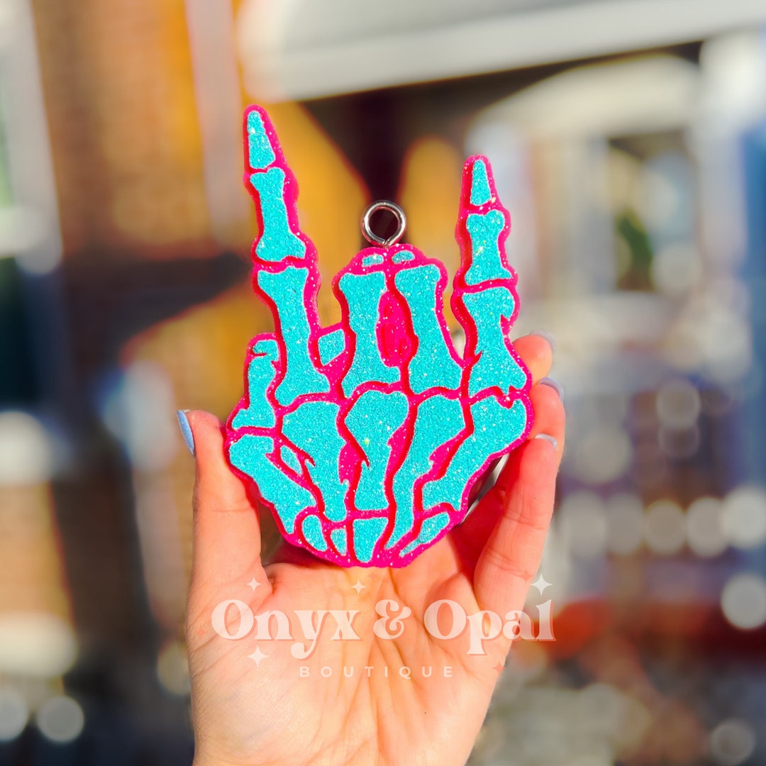 Car Freshie Freshy Skeleton Rock on Hand - Etsy