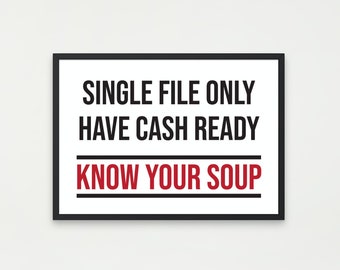 Soup Kitchen Sign - Etsy