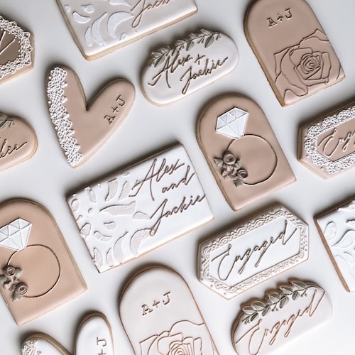 She Said Yes Engagement Cookies - Etsy