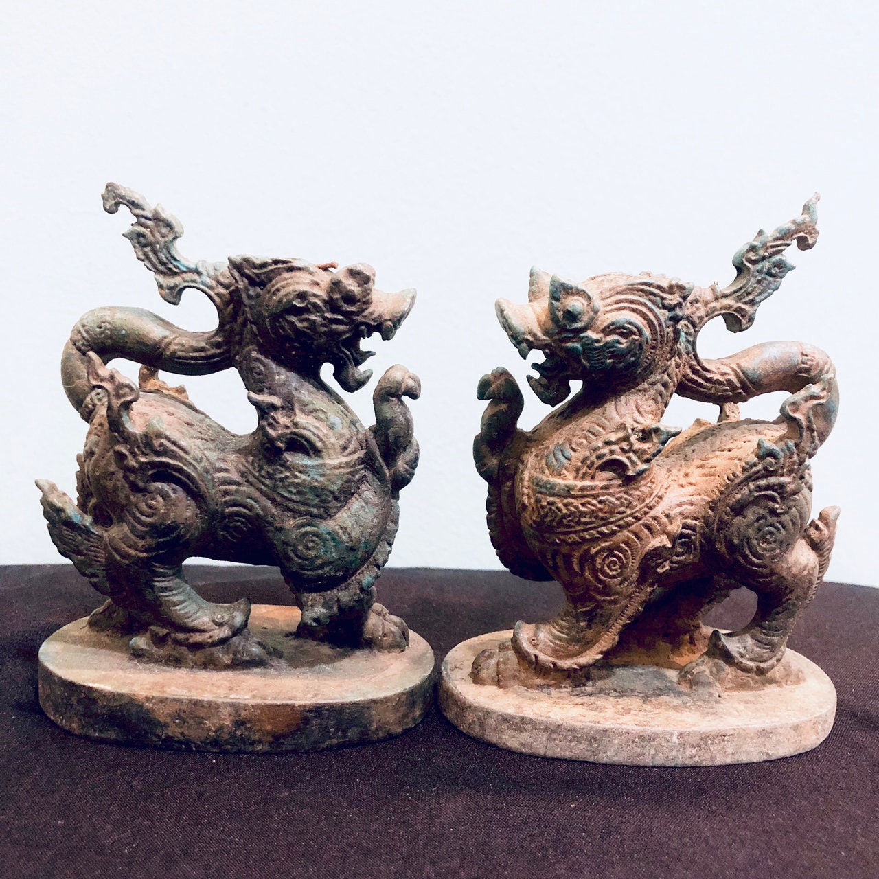 Collectible Antique Vintage Asia China Bronze Foo Dog Statue | Etsy