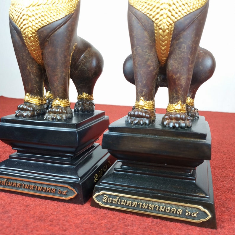 12 Chinese Lion Foo Dog Statue Fu Dog Guardian Thailand - Etsy