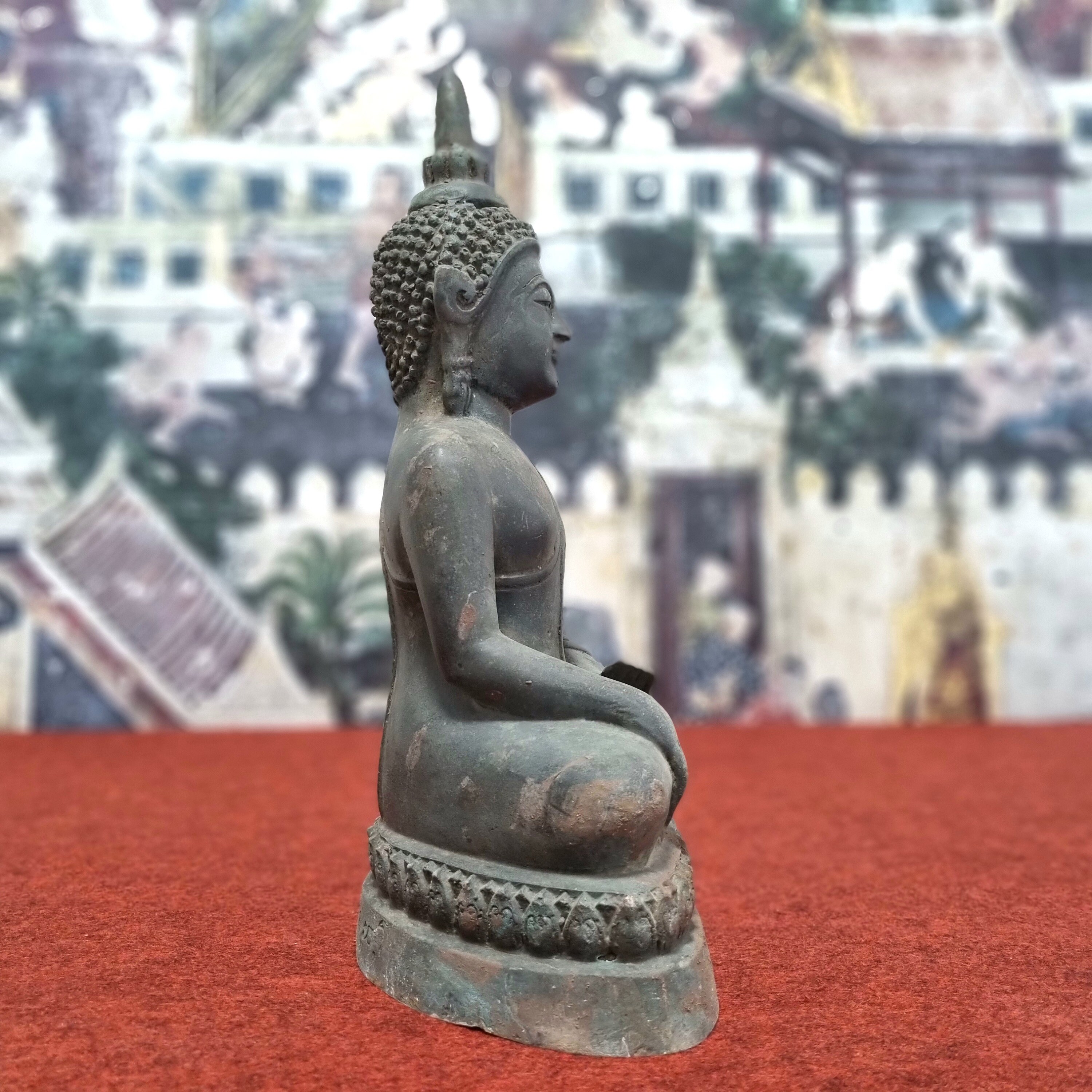 14.8 Immortal Buddha Statue Carved Thailand Buddhist Letters From Monk ...