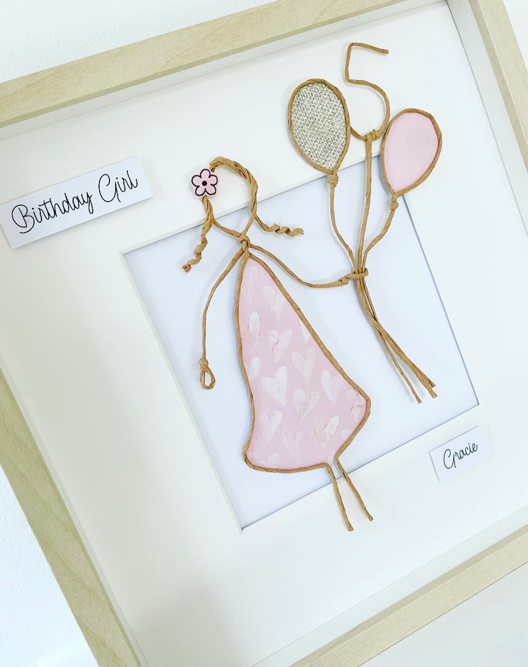 Birthday Girl Frame Birthday Gift Balloons - Etsy