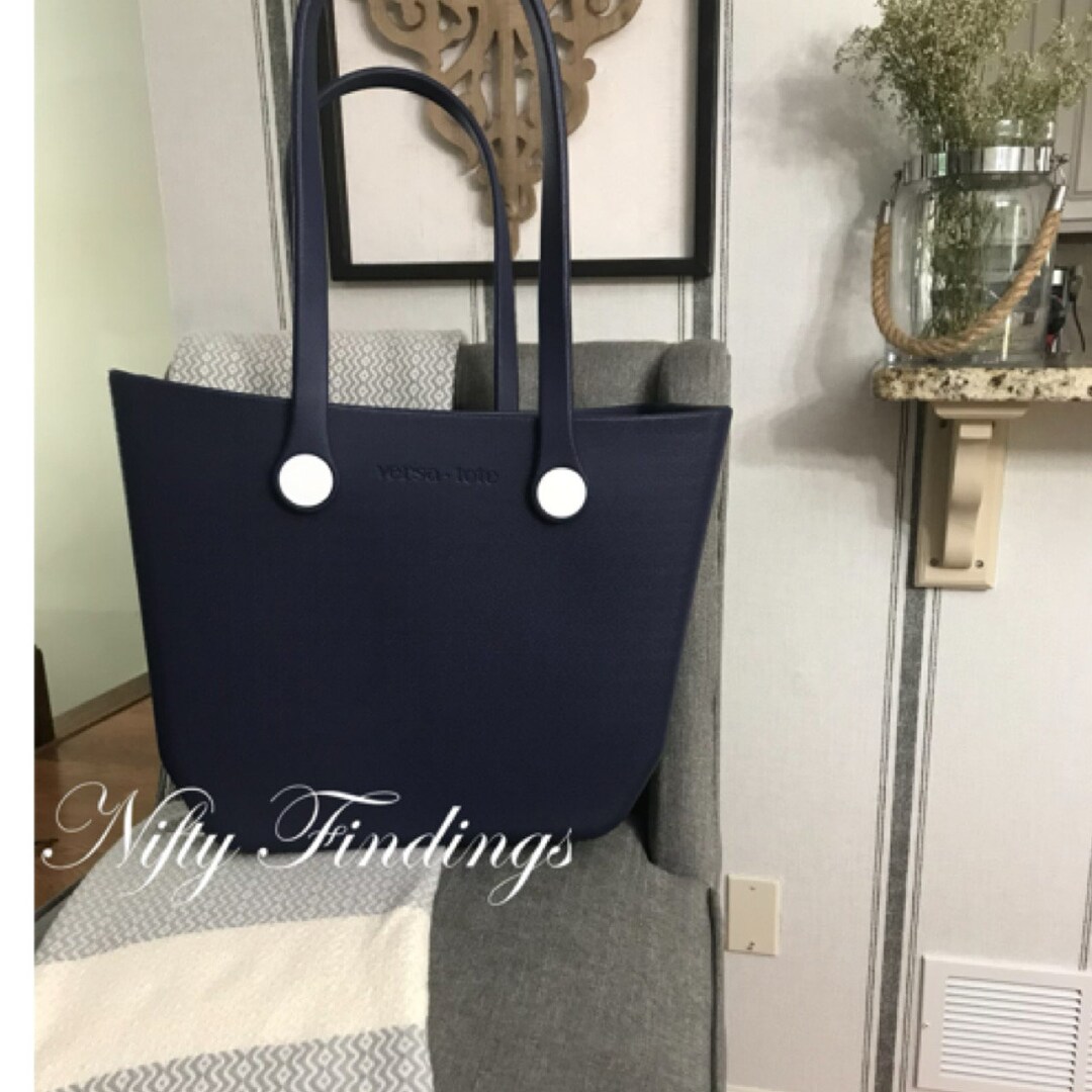 Versa Bag Vira Style Tote Bag in Navy With Removable Straps - Etsy