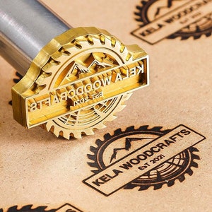 Custom Logo Branding,tree and Mountain Logo Stamp,custom Branding Iron ...