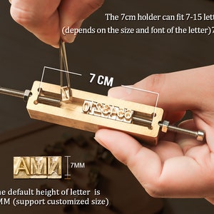 Custom Interchangeable Alphabet Stamp / Brass Metal Letters Stamp / 26 ...