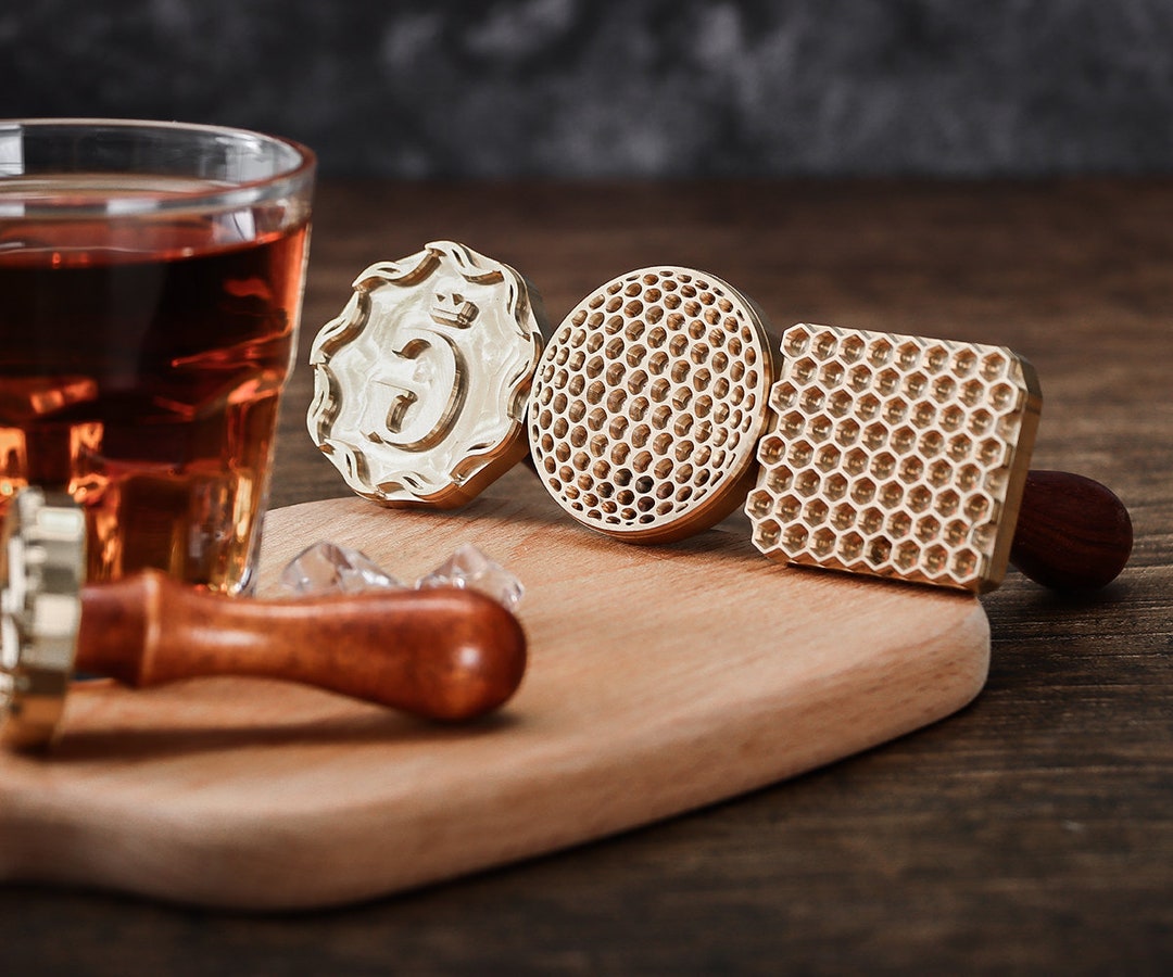 Monogram Ice Stamp, Bar Ware Logo Ice Cubes Stamp, Logo Ice Cube Stamp ...