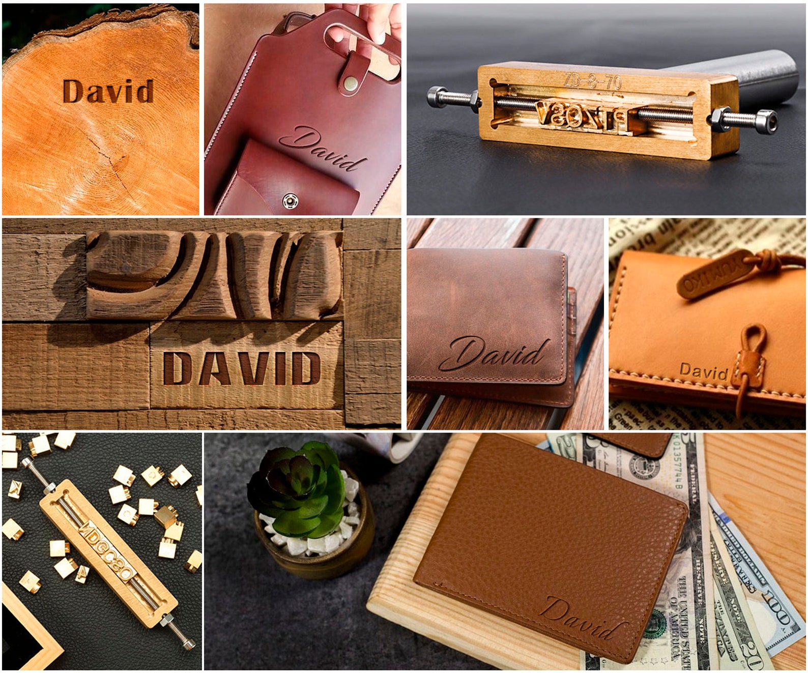 Custom Interchangeable Alphabet Stamp / Brass Metal Letters - Etsy