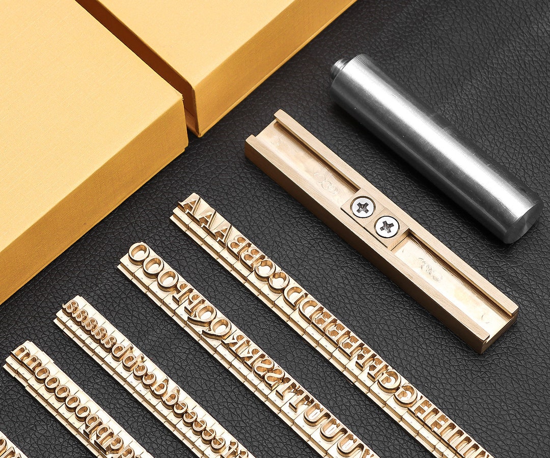 26 Alphabet Stamp Brass Metal Stamp, Interchangeable Leather Stamp ...