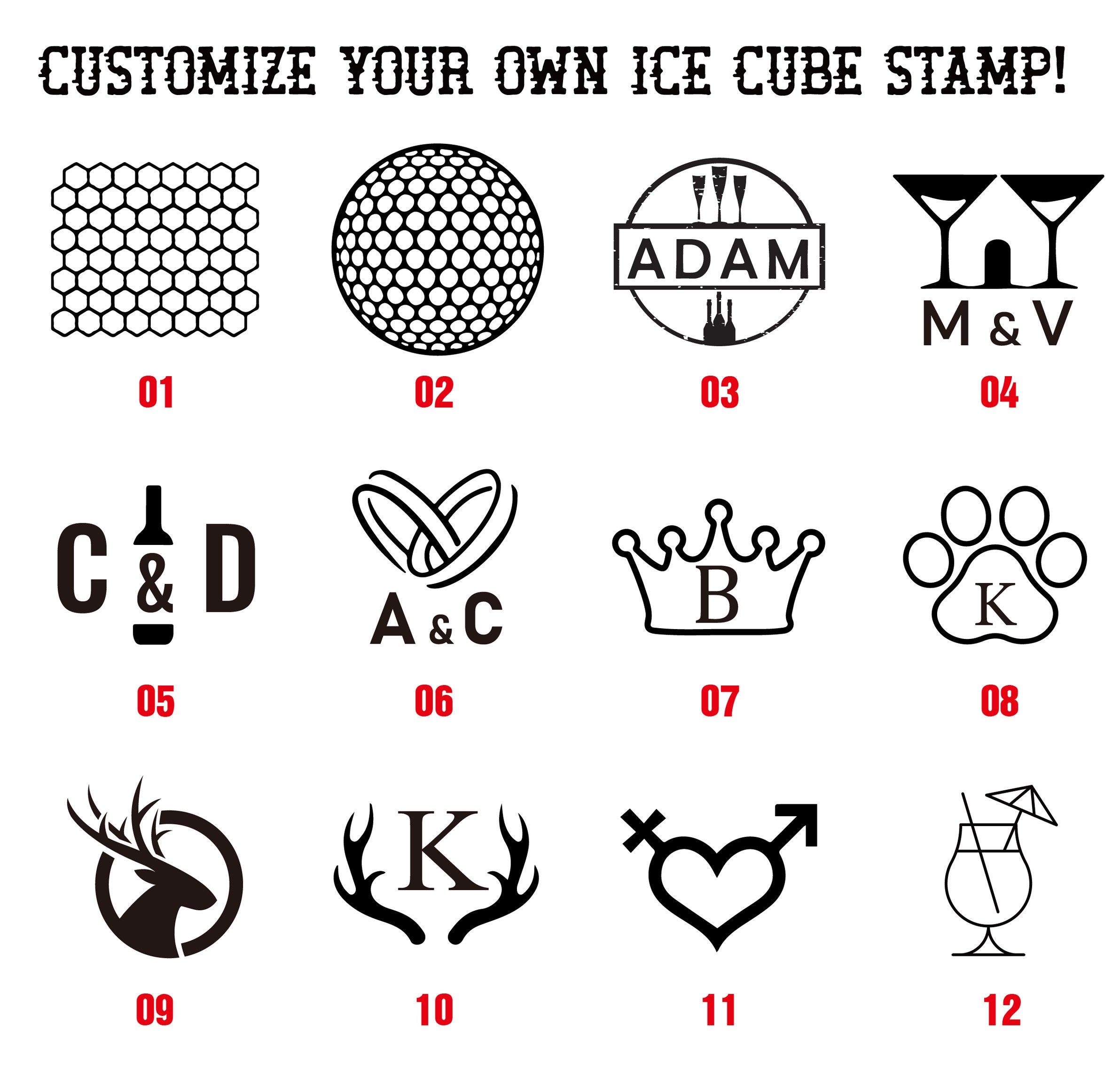 Customize Ice Stamp for Your Logo, Custom Ice Mold, Gift for Bartenders ...