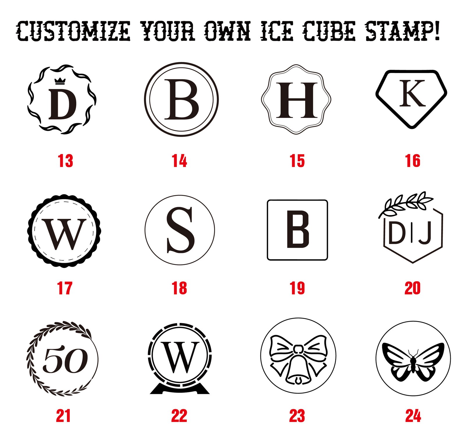 Customize Ice Stamp for Your Logo, Custom Ice Mold, Gift for Bartenders ...
